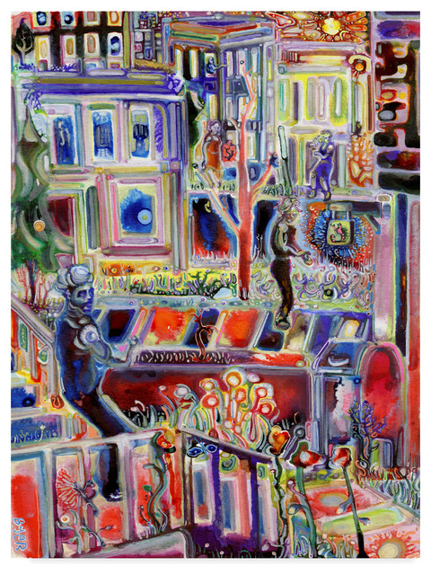 "August" by Josh Byer, Canvas Art, 24"x18" - Contemporary - Prints And ...