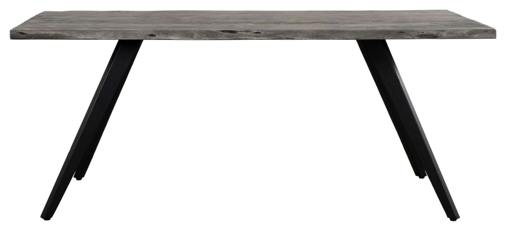 Wexford Wood Dining Table, Gray Wood - Rustic - Dining Tables - by ...