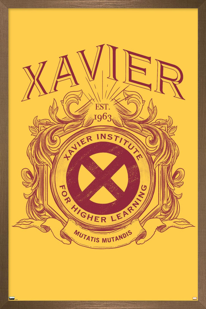 Marvel Comics - The X-Men - Xavier Institute Crest, 14.725" x 22.375 ...