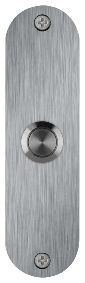 Stainless Steel Modern Oval Doorbell - Contemporary - Doorbells And ...