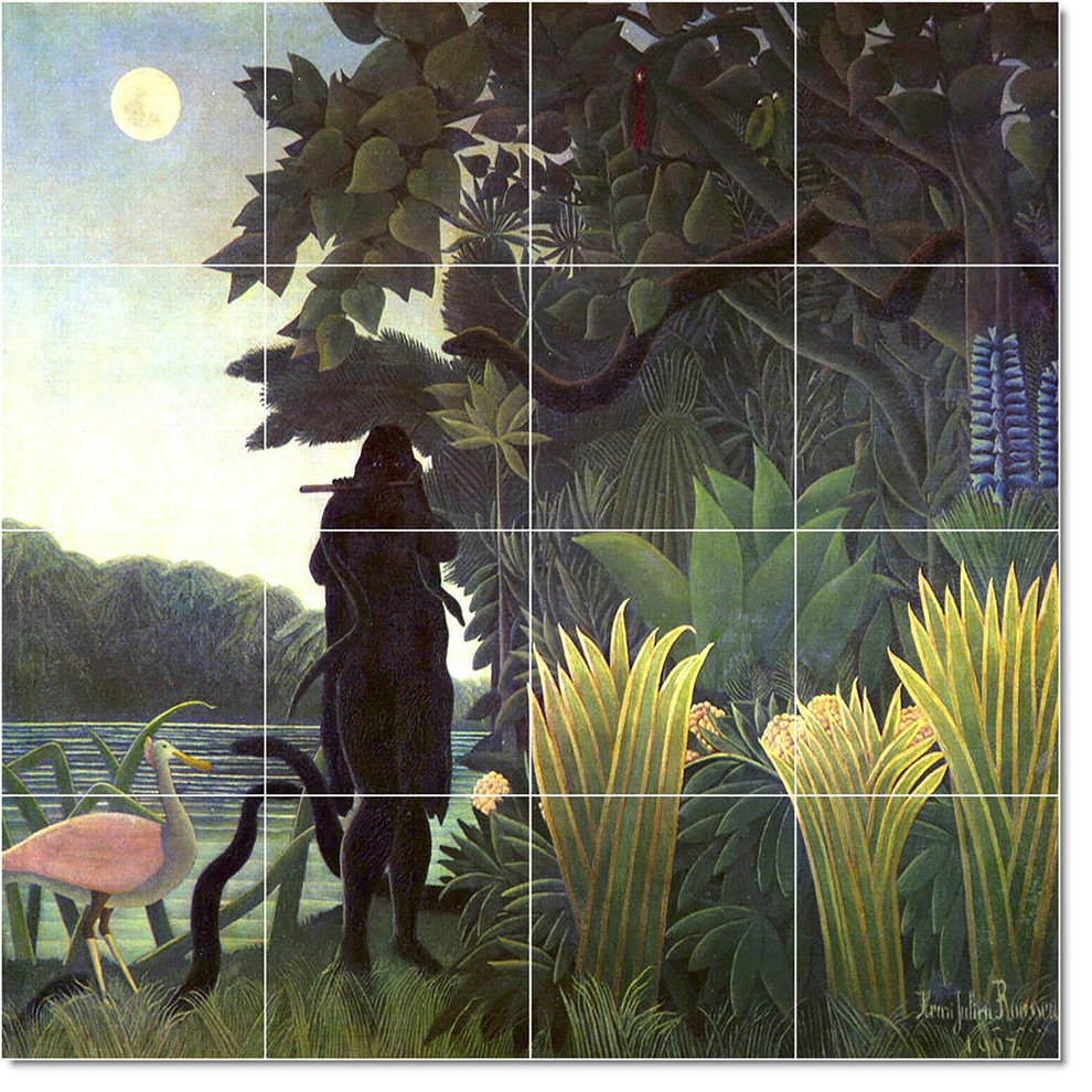 Jean-Jacques Rousseau Poster Art Painting Ceramic Tile Mural #89, 48 ...