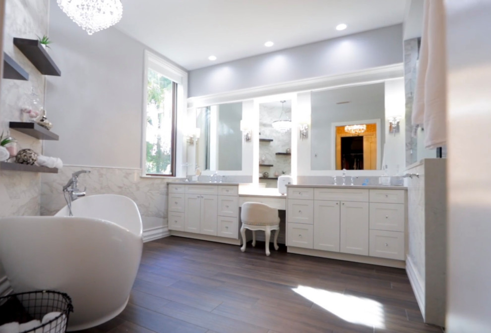 Transitional Master Bath - Transitional - Bathroom - Tampa - by ...