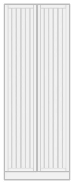 Pantry 2Door 36w x 96h 24d Beadboard - Transitional - Kitchen Cabinetry ...