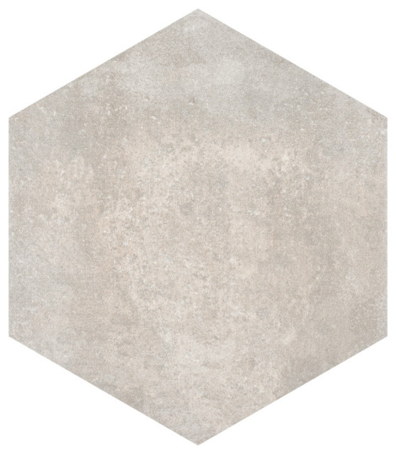 Boston Ferro Hex Bianco Porcelain Floor and Wall Tile - Contemporary ...