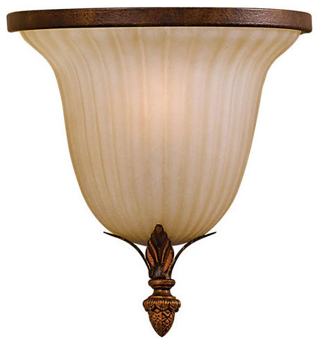 1-Light Tortoise Shell Wall/Bath Light - Traditional - Bathroom Vanity ...