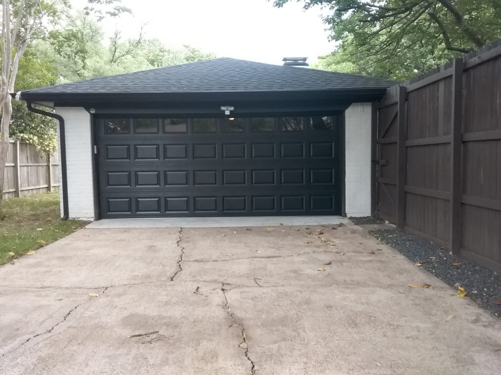 Black Short Raised Panel - Modern - Garage - Dallas - by Plano Overhead ...