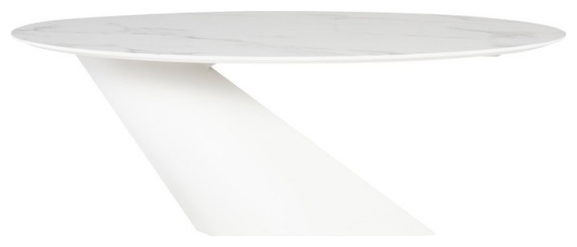 Aero Dining Table White Ceramic Top 78" - Contemporary - Dining Tables ...