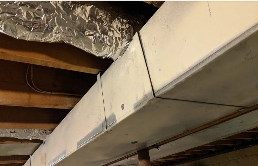 Insulating existing rectangular duct trunk supply
