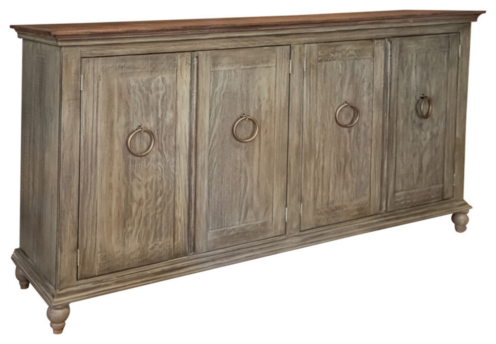 Macao 4 Door Rustic Sideboard 73" - French Country - Buffets And ...