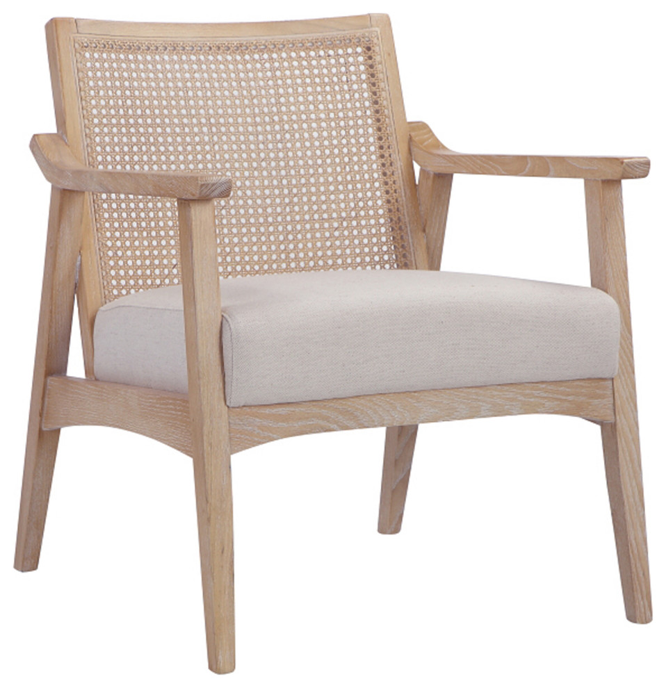 Jac Lounge Chair Boucle White - Tropical - Armchairs And Accent Chairs ...