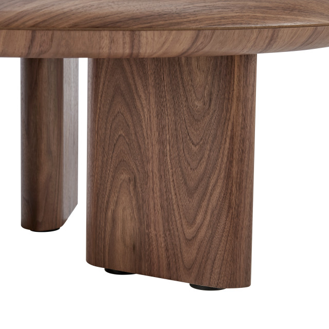 Albert Round Coffee Table, Walnut - Transitional - Coffee Tables - by ...