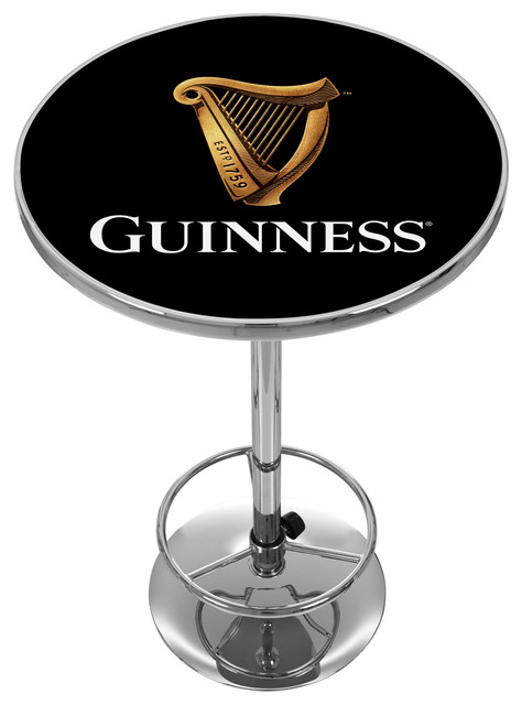 Guinness Chrome Pub Table - Contemporary - Indoor Pub And Bistro Tables ...