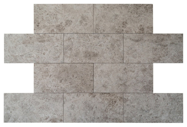 Tundra Light Gray Marble Tile, 12"x24"x.5", Polished, Sample ...