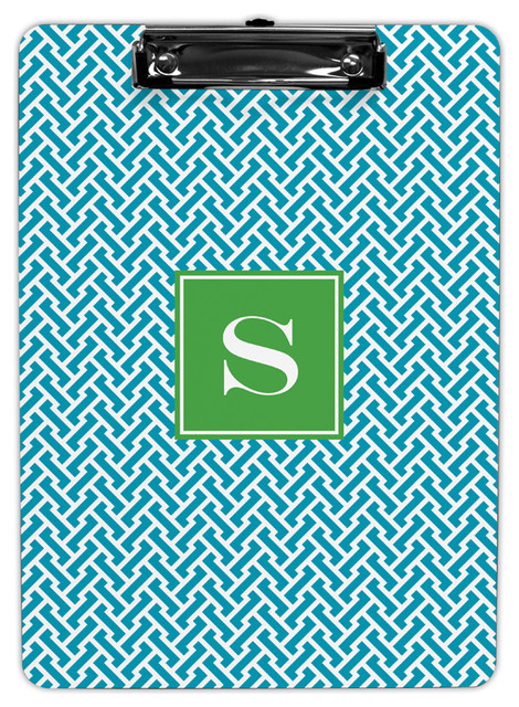 Clipboard Stella Single Initial - Contemporary - Desk Accessories - by ...