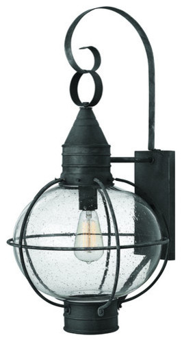Hinkley Cape Cod 1 Light LED Outdoor Large Wall Mount, Aged Zinc ...