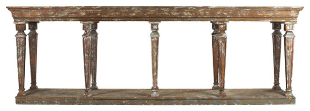 Colin Console, Distressed Umber Brown - French Country - Console Tables ...