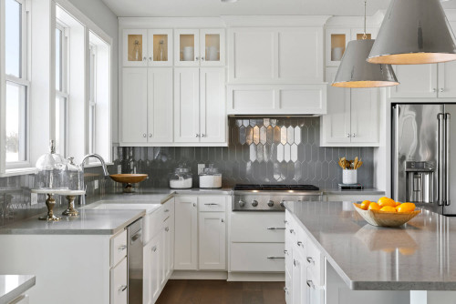 Large Tile Backsplash Create Sleek Look with Larger Tiles - Backsplash ...