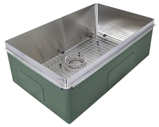 Transolid TRS_RSB291810 Rimless 29" Undermount Single Basin ...