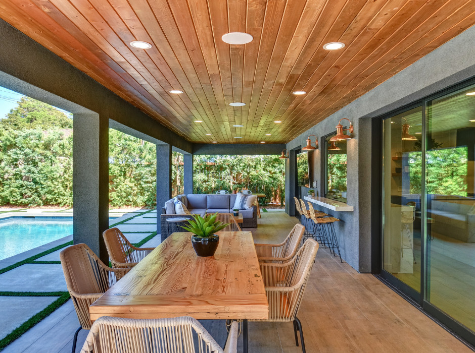 California Covered Porch with Gas Strut Window - Porch - Other - by ...