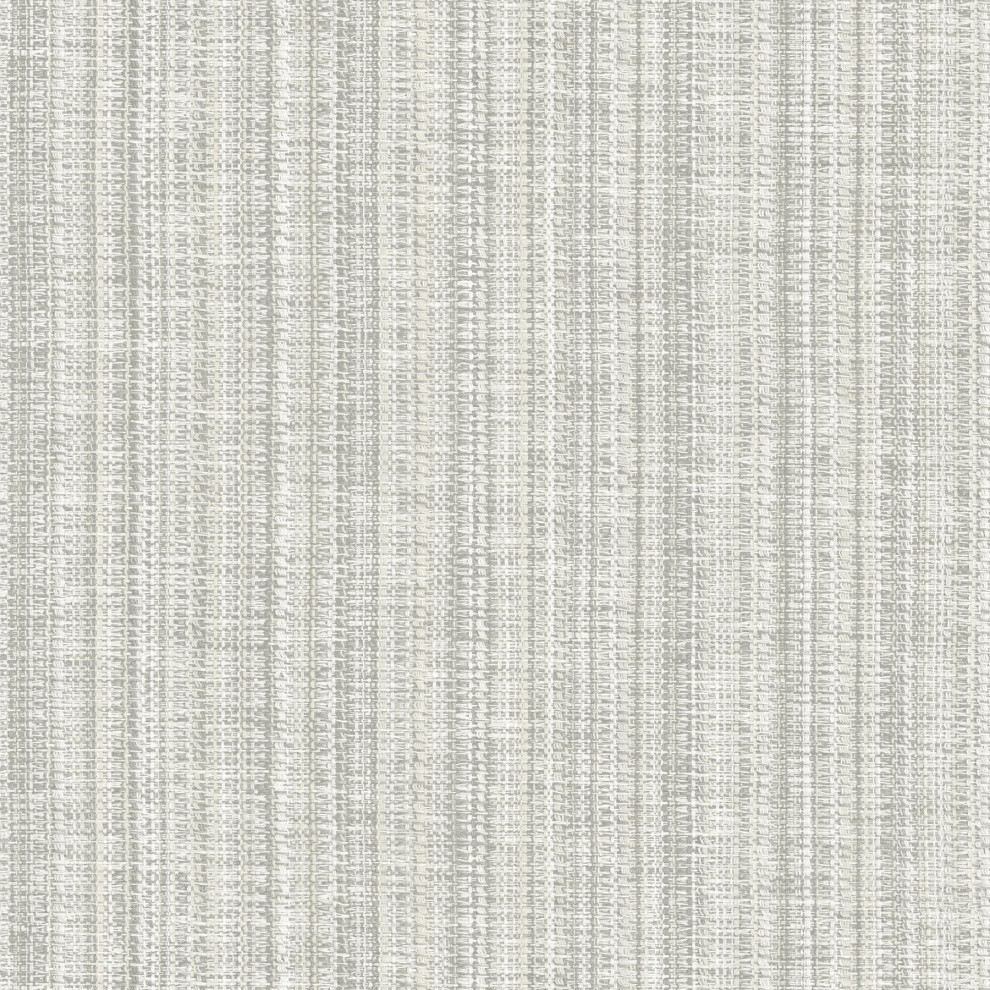 Simon Grey Woven Texture - Contemporary - Wallpaper - by Brewster Home ...