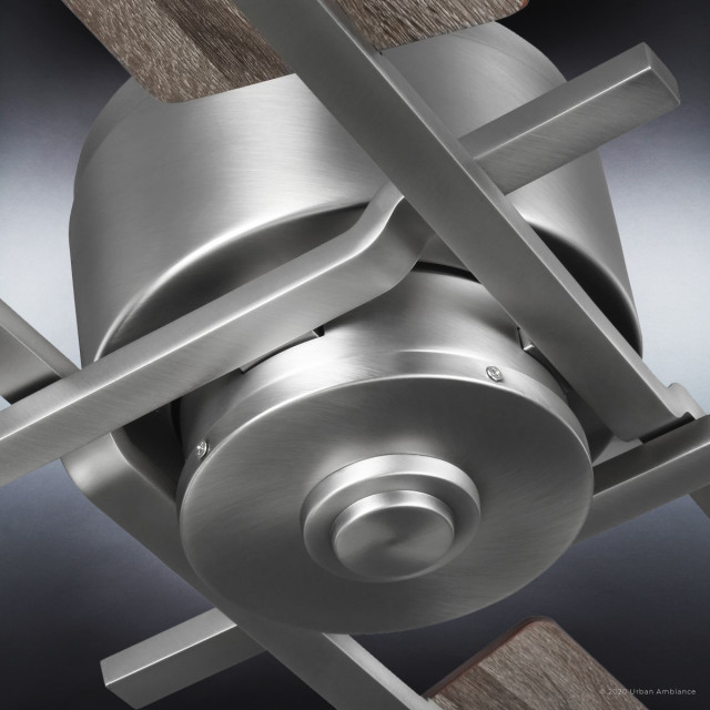 Luxury Urban Loft Ceiling Fan, Aged Nickel, UHP9061, Amelia Collection ...