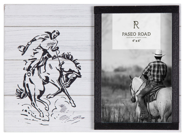 Ranch Life Picture Frame, 4"x6", Bronc Rider, 1 Piece - Southwestern ...