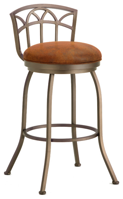 Fiesole Low Back Counter Stool, 26" - Transitional - Bar Stools And ...