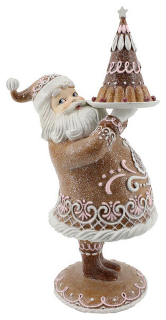 December Diamonds Gingerbread Santa With Dessert - Contemporary ...