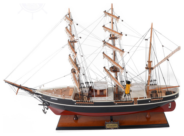 RRS Discovery Museum-quality Fully Assembled Wooden Model Ship - Beach ...