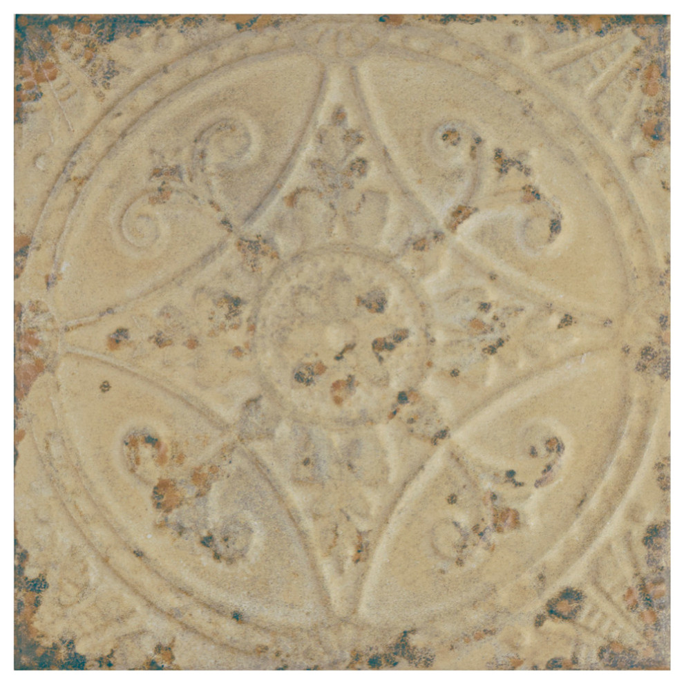 Saja Ceramic Floor and Wall Tile, Blanco, Blanco, Sample - Farmhouse ...