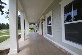Large Front Porch Custom Home - Traditional - Porch - Atlanta - by ...