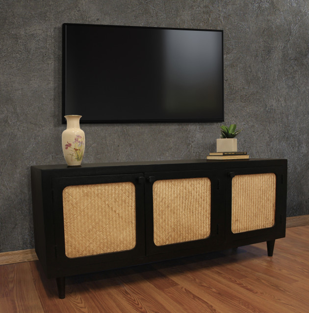 Navice 3-Door Plasma Stand - Midcentury - Entertainment Centers And Tv ...