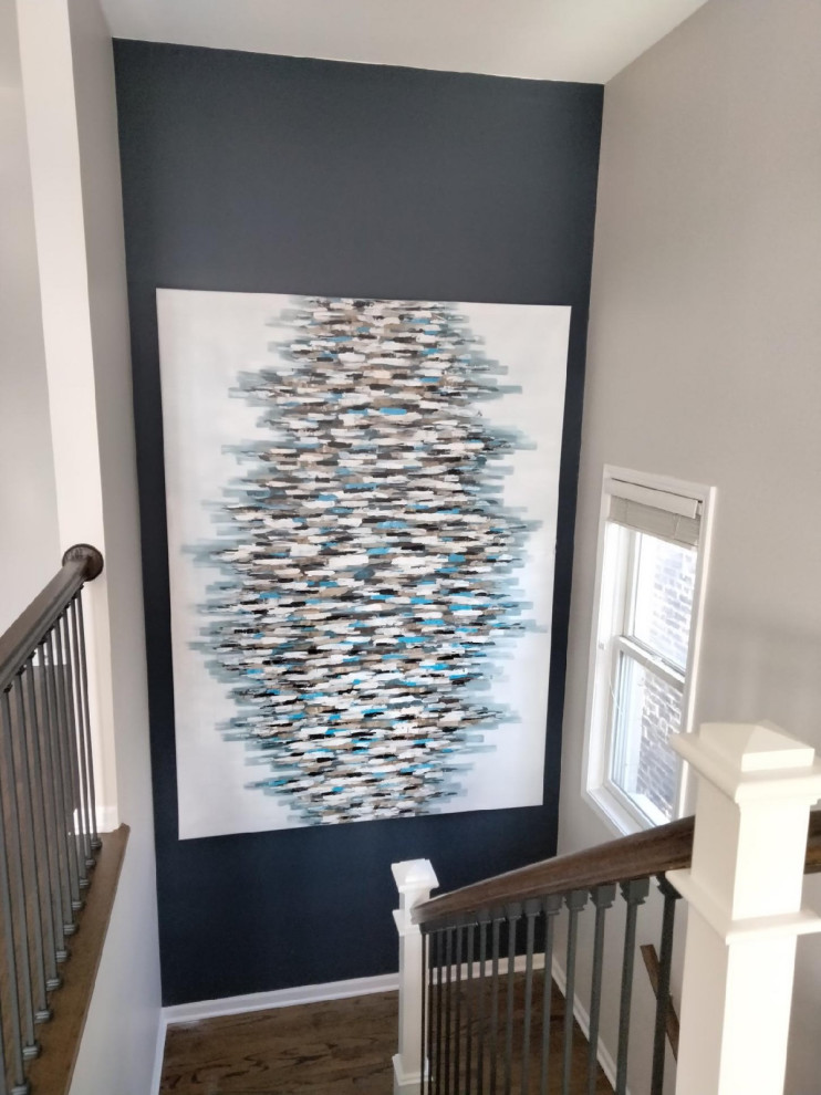 Feature wall art lighting