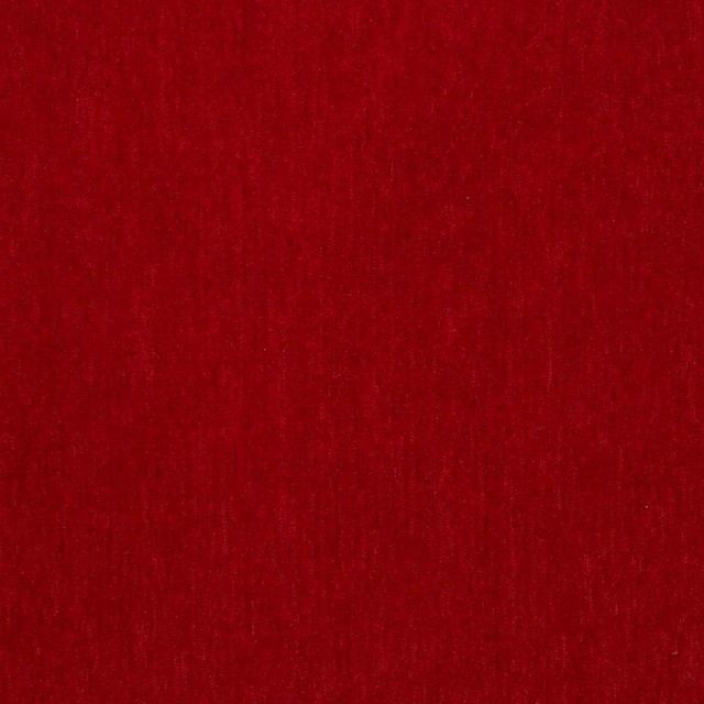 Red, Solid Plush Soft Chenille Upholstery Fabric By The Yard, By The ...