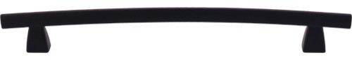 Sanctuary Arched Pull 8" Center to Center TK5BLK Flat Black - Contemporary - Cabinet And Drawer ...