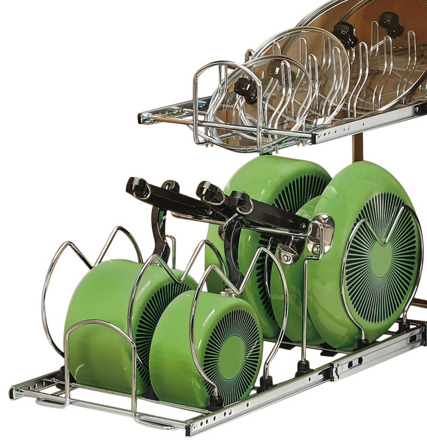 Rev-A-Shelf 5CW2-1222SC Classic 22" Two-Tier Steel Wire Pull Out ...