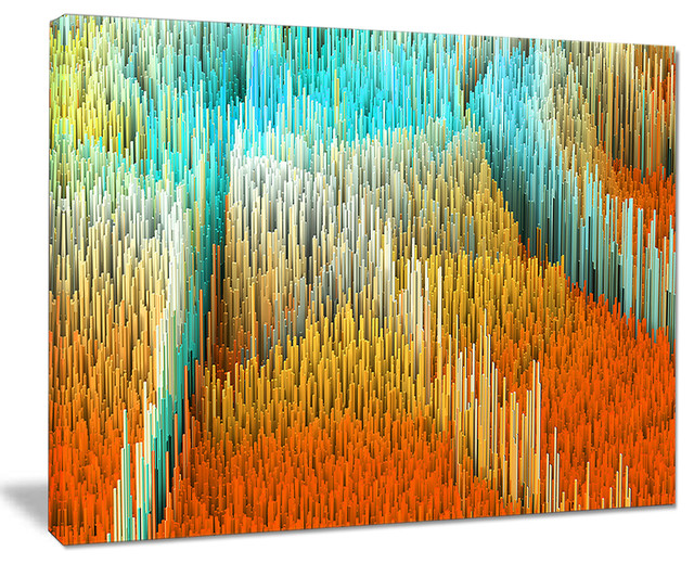"Macro Render Structure, Yellow and Orange" Canvas Print, 20"x12 ...