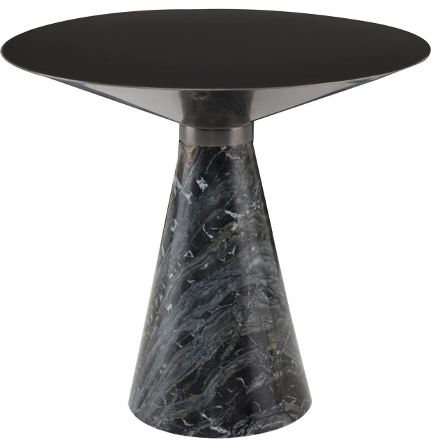 Nuevo Furniture Iris Side Table, Black Base - Contemporary - Side ...