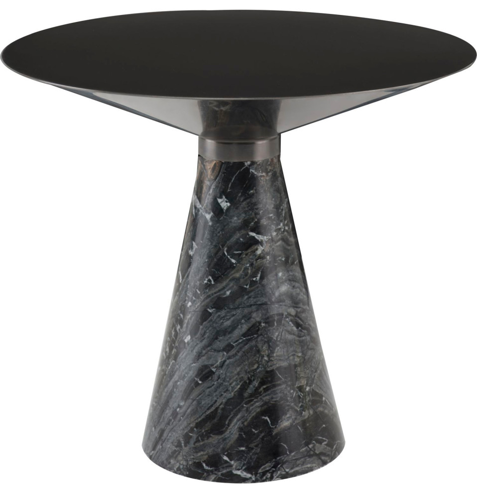 Nuevo Furniture Iris Side Table, Black Base - Contemporary - Side ...