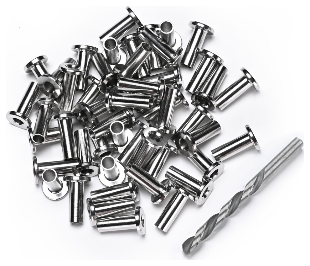 316 Stainless Steel Protector Sleeves Hardware Grommet Cable Railing ...