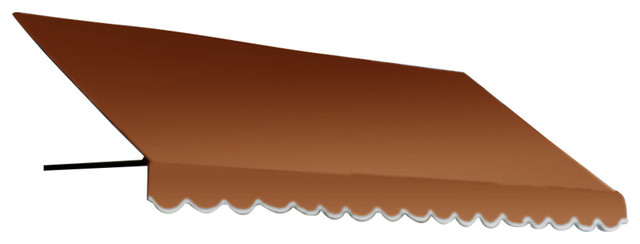 Awntech 4' Dallas Retro Acrylic Fabric Fixed Awning, 16" x 30 ...