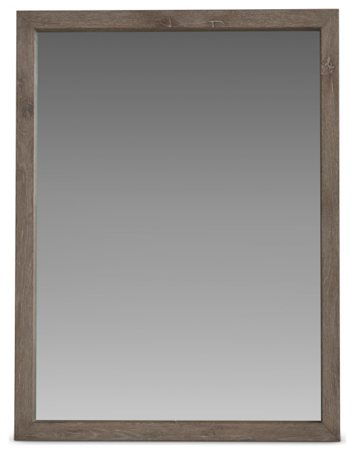Bernhardt Tribeca Mirror, 46" W x 2" D x 34.50" H - Rustic - Wall ...