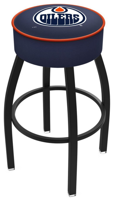 Holland L8B1 Edmonton Oilers 30" Swivel Bar Stool - Black ...