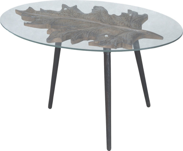 Carved Leaf Accent Table - Side Tables And End Tables - by HedgeApple ...