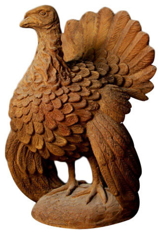 Turkey Garden Animal Statue - Traditional - Garden Statues And Yard Art ...