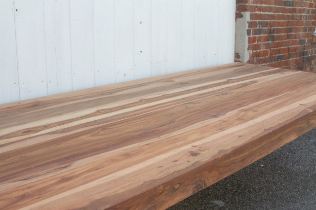 Large Reclaimed Teak Parson Dining Table - Transitional - Dining Tables ...