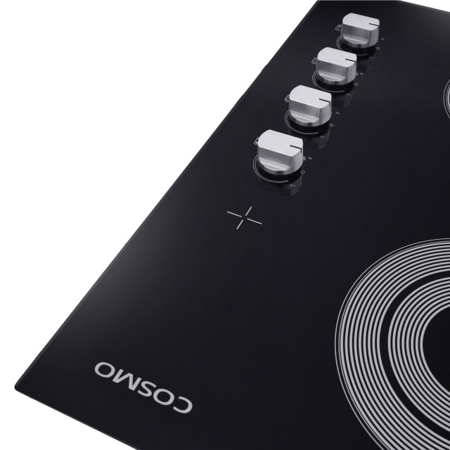 Cosmo 24" Electric Ceramic Glass Cooktop With 4 Elements, Dual Zone ...