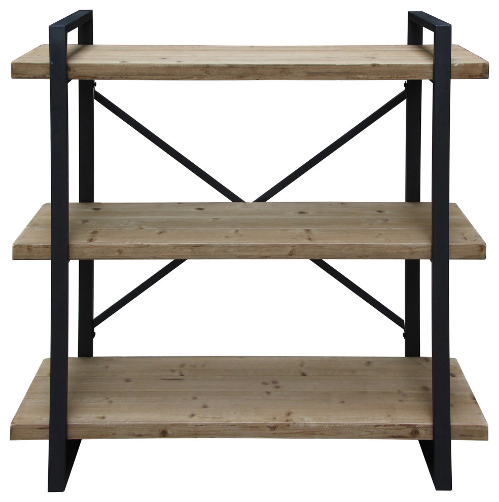Lex 3 Level Shelf Natural - Industrial - Display And Wall Shelves - by ...