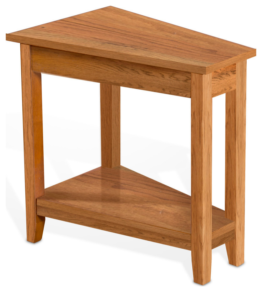 Narrow Wood Sedona Chair Side Table - Transitional - Side Tables And ...