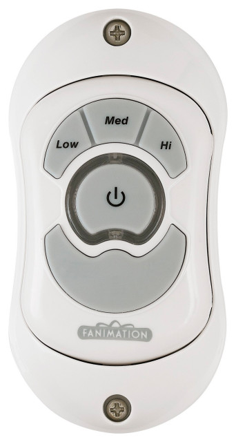 Fanimation CH1 3 Speed Fan Remote Control, White - Ceiling Fan ...